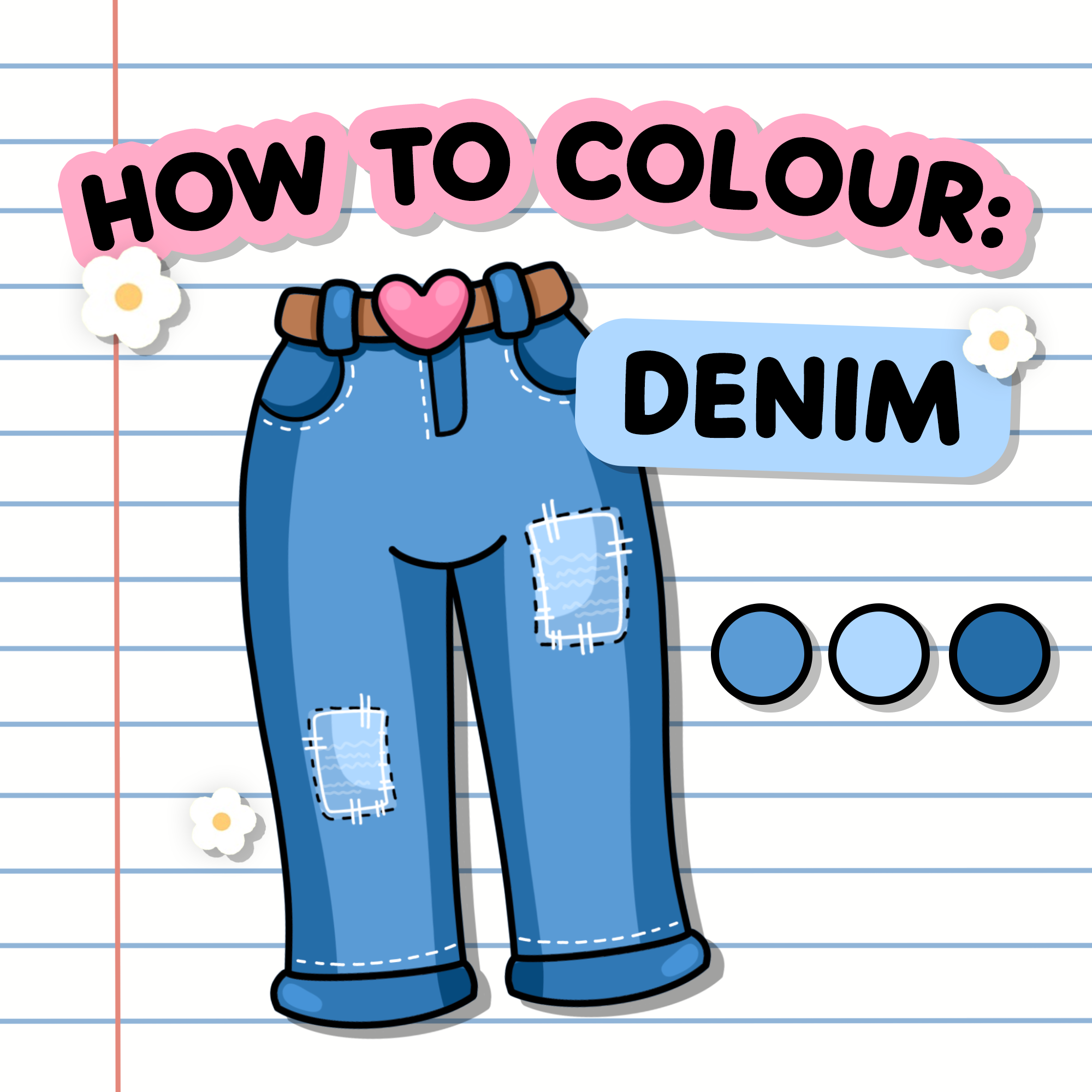 How to Colour Denim | Zoopeez Alcohol Marker Tutorial