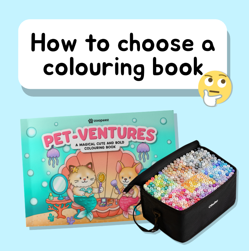 Best Coloring Books for Beginners | Zoopeez Pet Coloring
